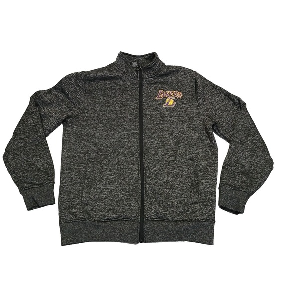 NBA | Jackets & Coats | Nba Los Angeles Lakers Basketball Fleece Gray ...